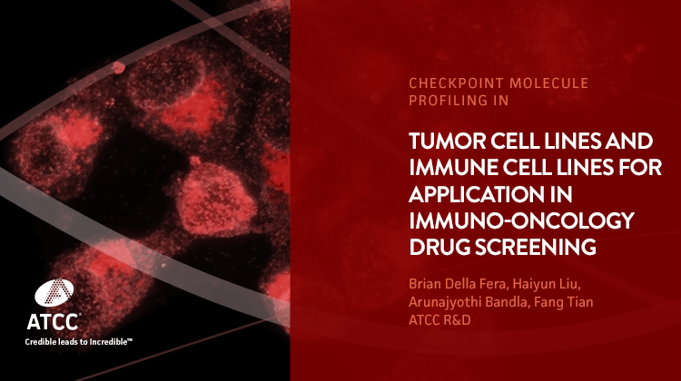 Checkpoint Molecule Profiling in Tumor Cell Lines and Immune Cell Lines ...